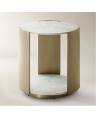 Z Gallerie 1 piece polished stainless steel base Flare End Table - Macy's