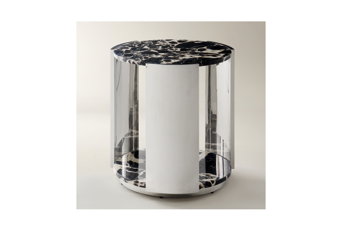 Click here for Z Gallerie 1 piece polished stainless steel base F... prices