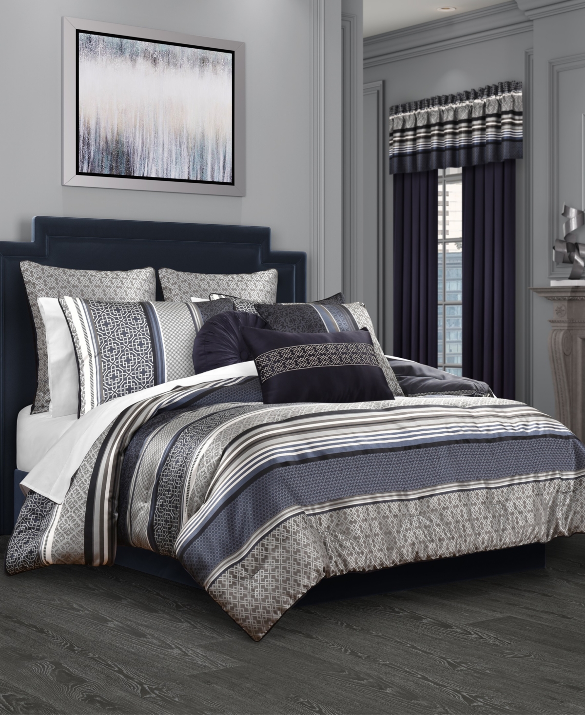 Click here for Royal Court Carlisle Foulard 3-Pc. Comforter Set... prices