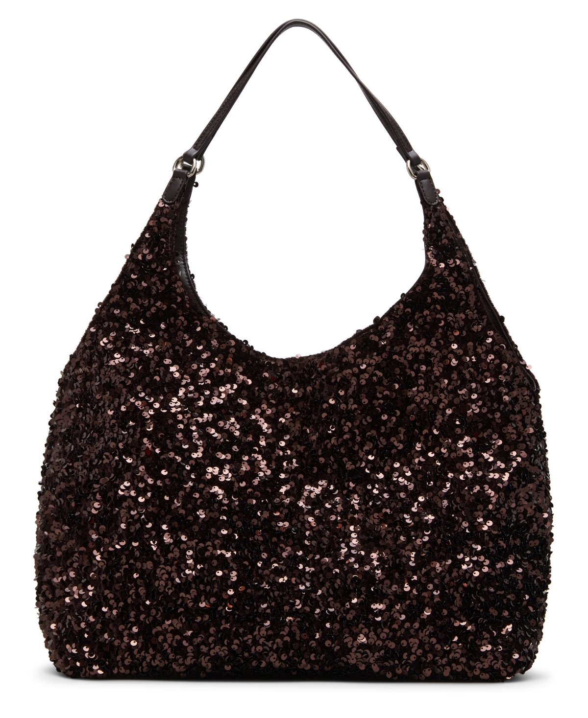 Click here for Aashanti Reversible Sequin/Pu Hobo - Brown prices
