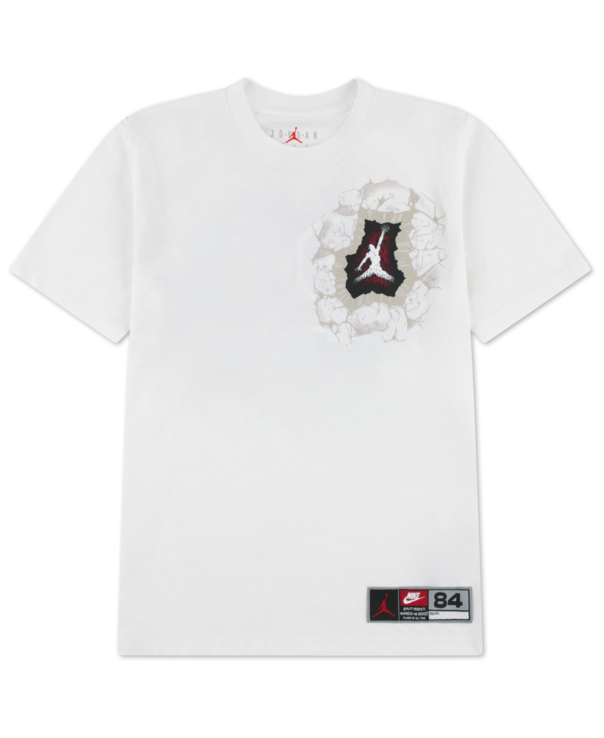 Click here for Jordan Boys 8-20 Graphic Print Crewneck T-Shirt -... prices