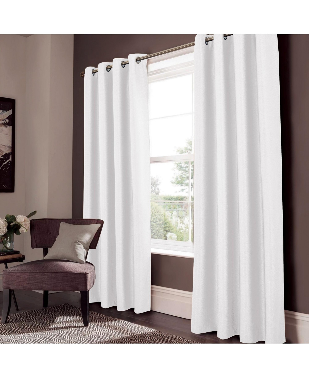 Click here for Olivia Gray Lydia Matte Embossed One Blackout Pane... prices