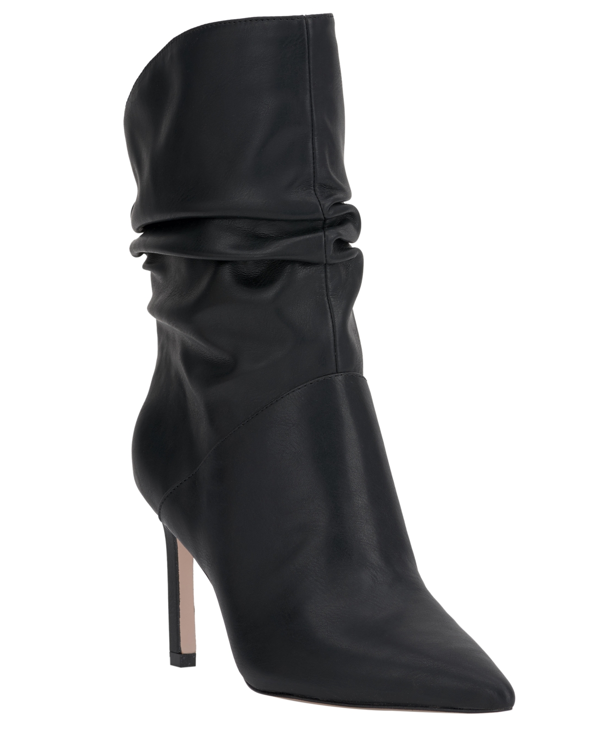 Jessica Simpson Womens Elisti Slouchy Pointed-Toe Dress Booties - Black Smooth