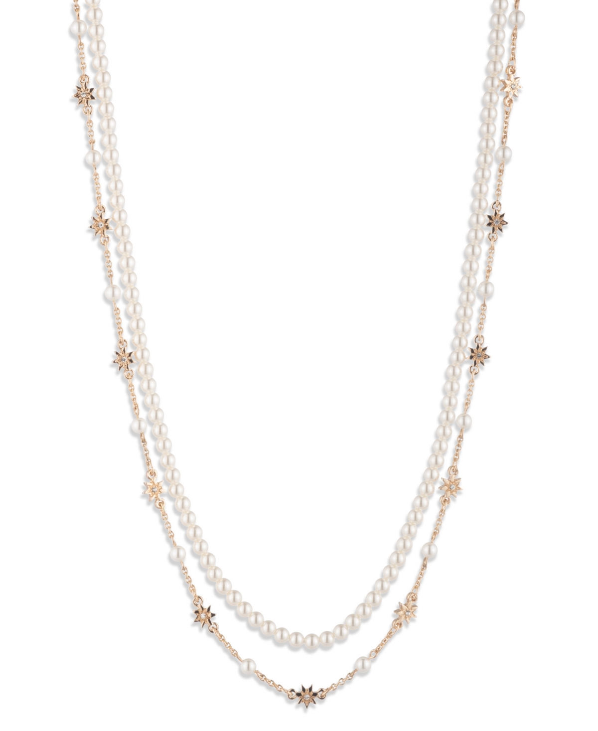 Click here for Marchesa Glass Stone and Imitation Pearl Collar Ne... prices