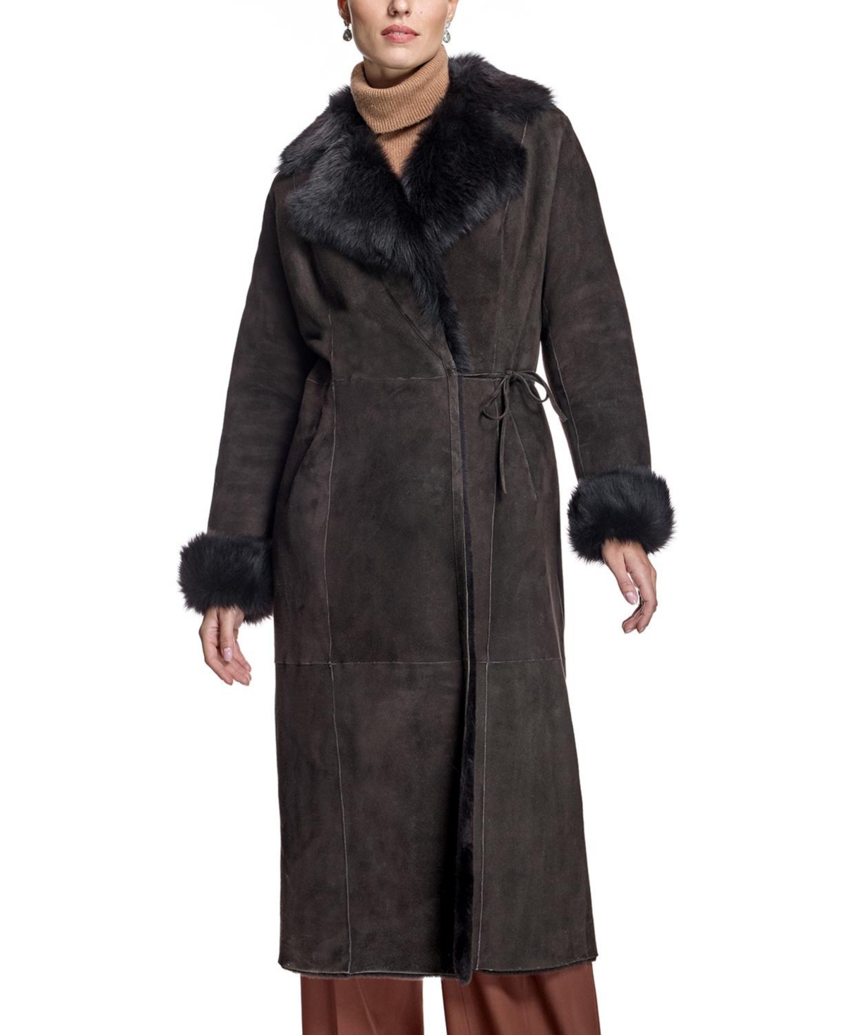 Click here for Julia & Stella by Maximilian Womens Shearling Coat... prices