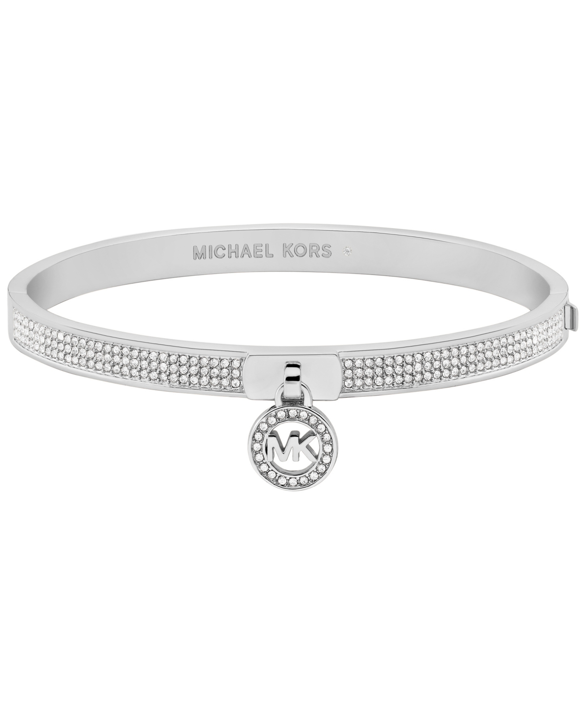 Click here for Michael Kors Pave Logo Bangle Bracelet - Silver prices