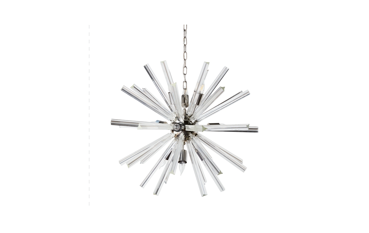 Click here for Z Gallerie Axis Chandelier - Clear prices