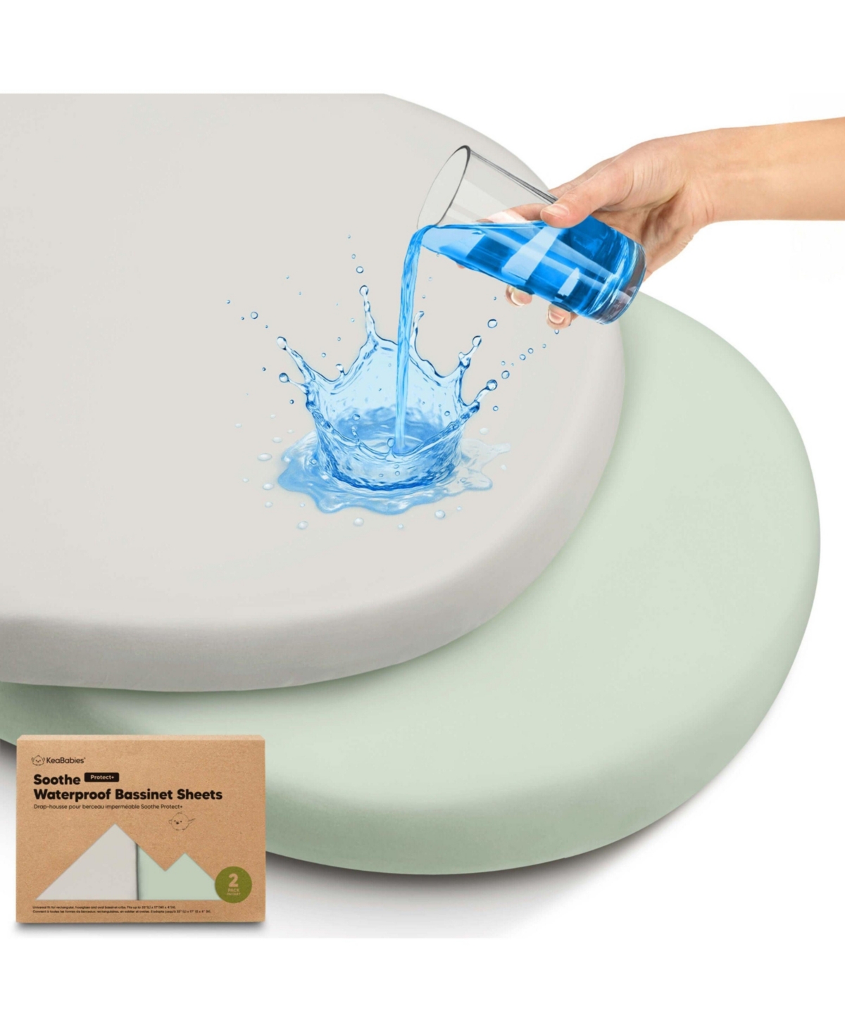 Click here for KeaBabies 2pk Soothe Waterproof Bassinet Sheets fo... prices