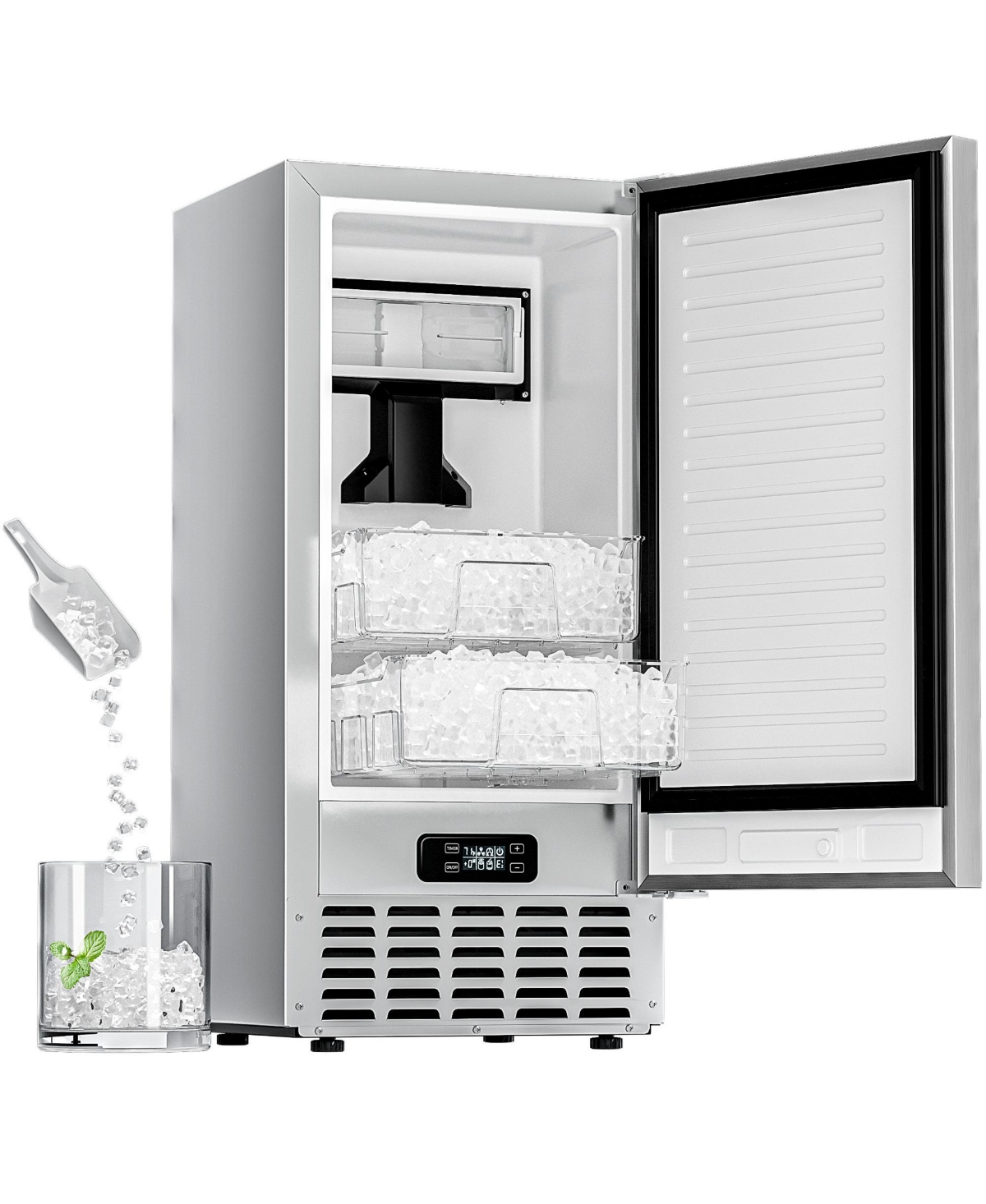 Click here for Euhomy 30-lb Ice Storage 66-lb Ice Per day Nugget... prices