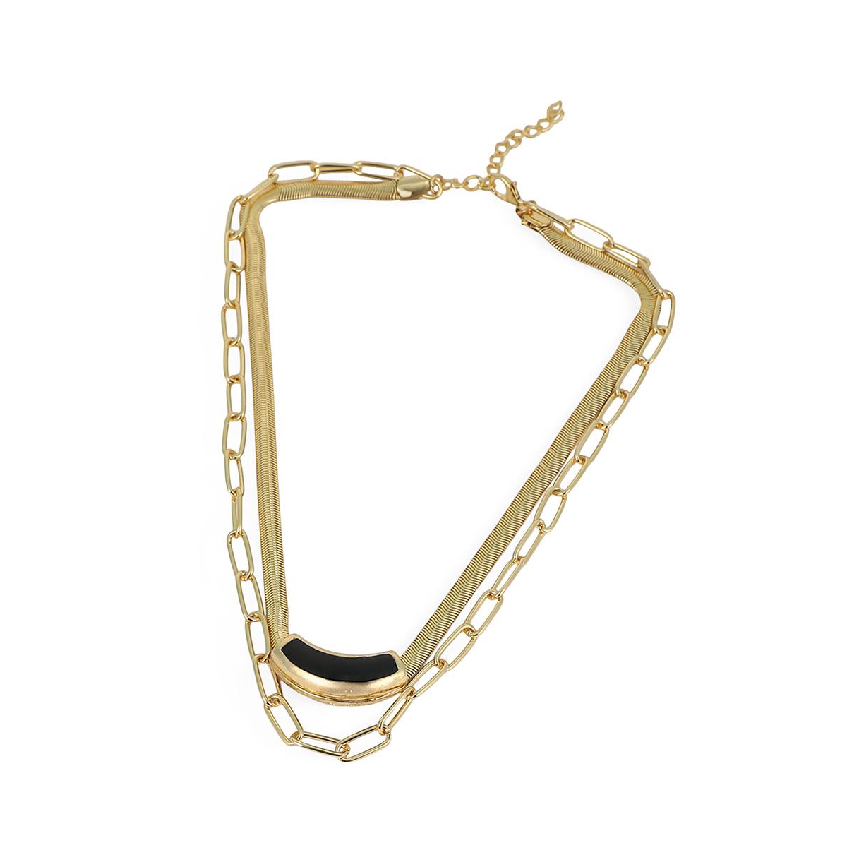 Click here for Sohi Womens The Sylvan-Snakechain Multi-Layer Neck... prices