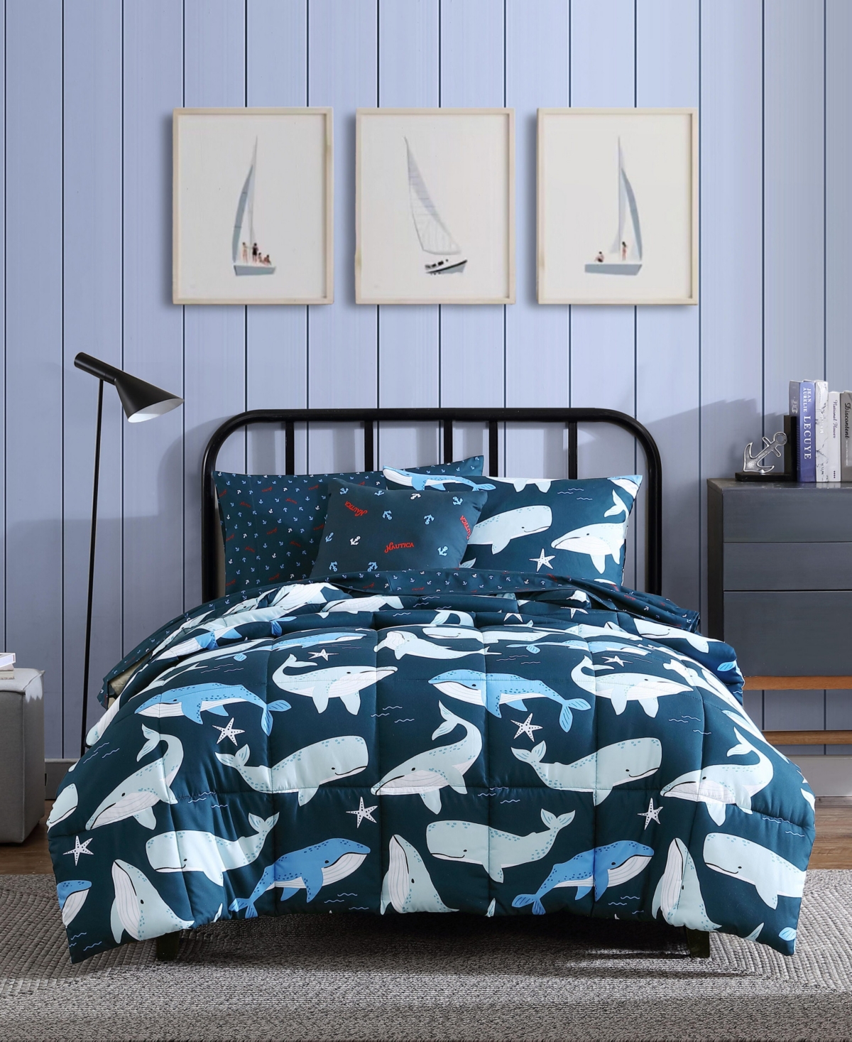 Click here for Nautica Finnian Whales Microfiber 3-Pc. Comforter... prices