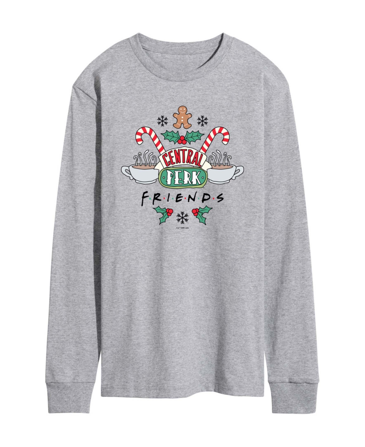 Click here for Airwaves Mens Long-Sleeve Crewneck T-Shirt - Gray prices