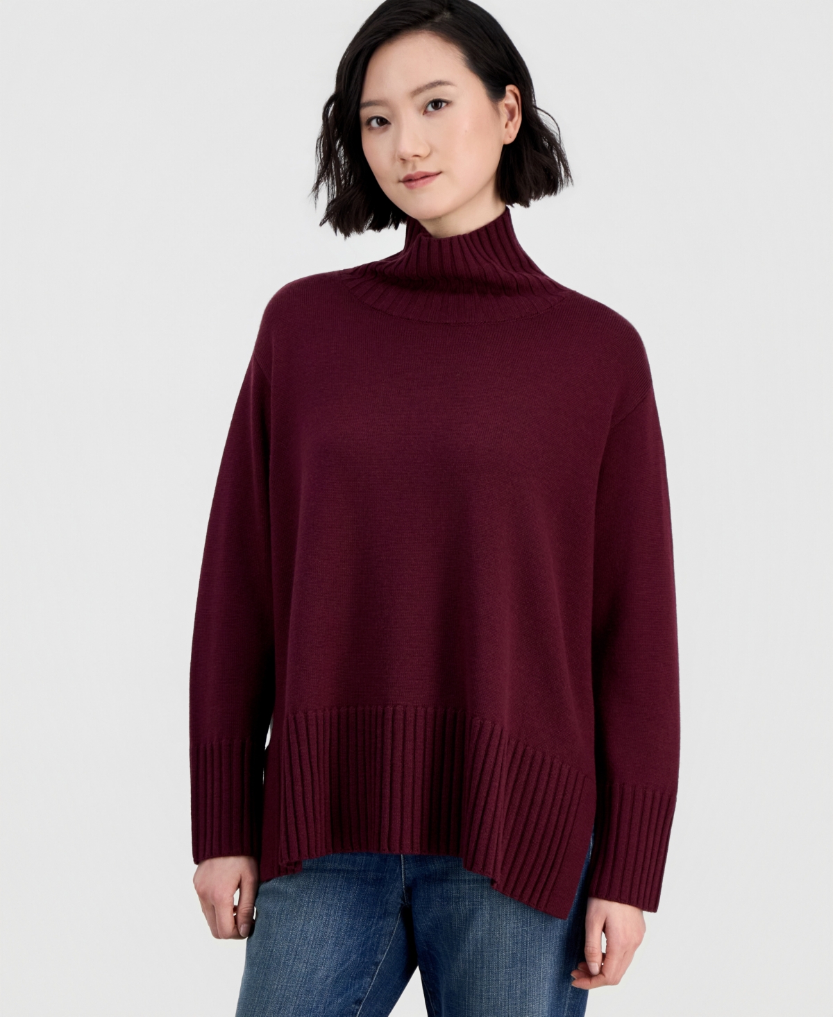 Click here for Eileen Fisher Womens Wool Turtleneck Sweater - Win... prices