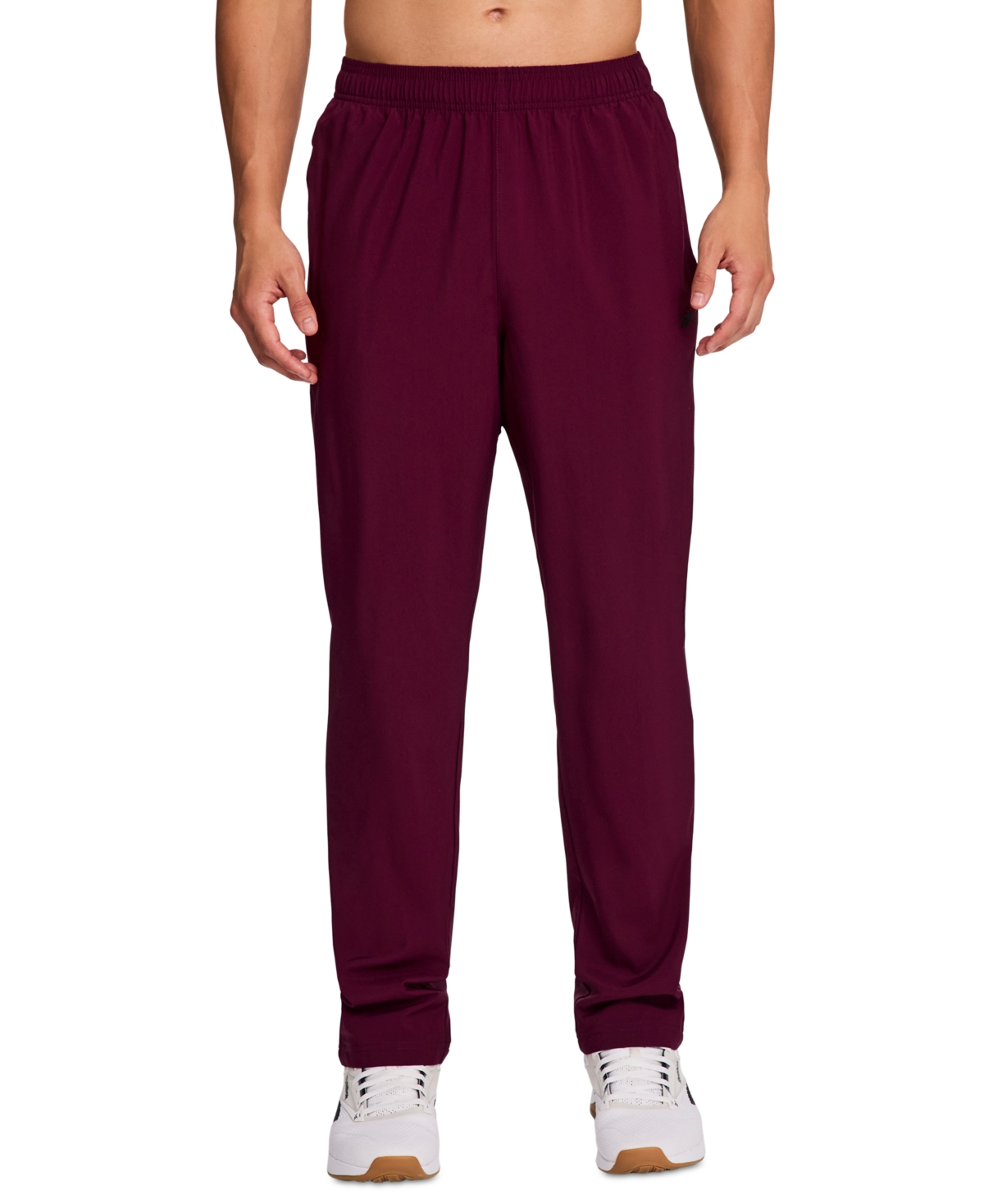 Click here for Reebok Mens Regular-Fit Woven Pants - Black Cherry prices