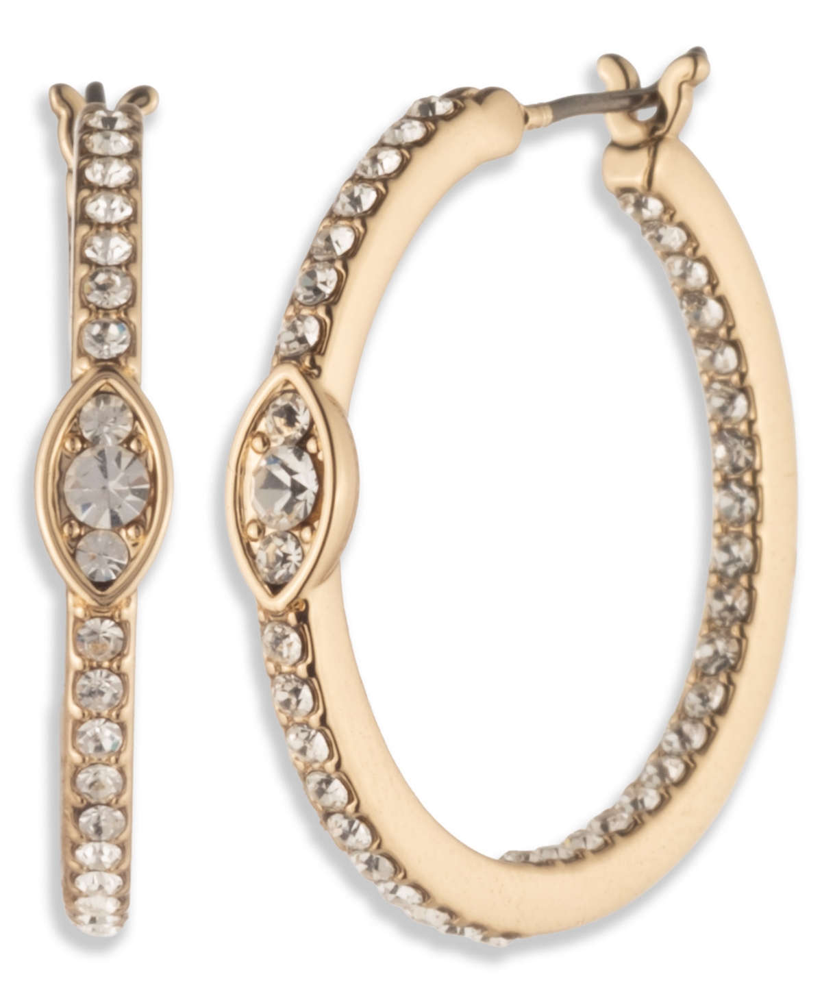 Click here for Givenchy Glass Crystal Drama Hoop Earrings (also i... prices