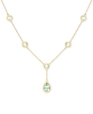 Victoria Townsend Green Quartz Drop Pendant Necklace (10 ct. t.w.) in ...