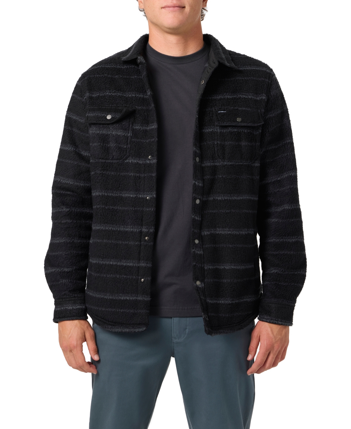 Click here for ONeill Mens Glacier High Pile Button-Up Overshirt... prices