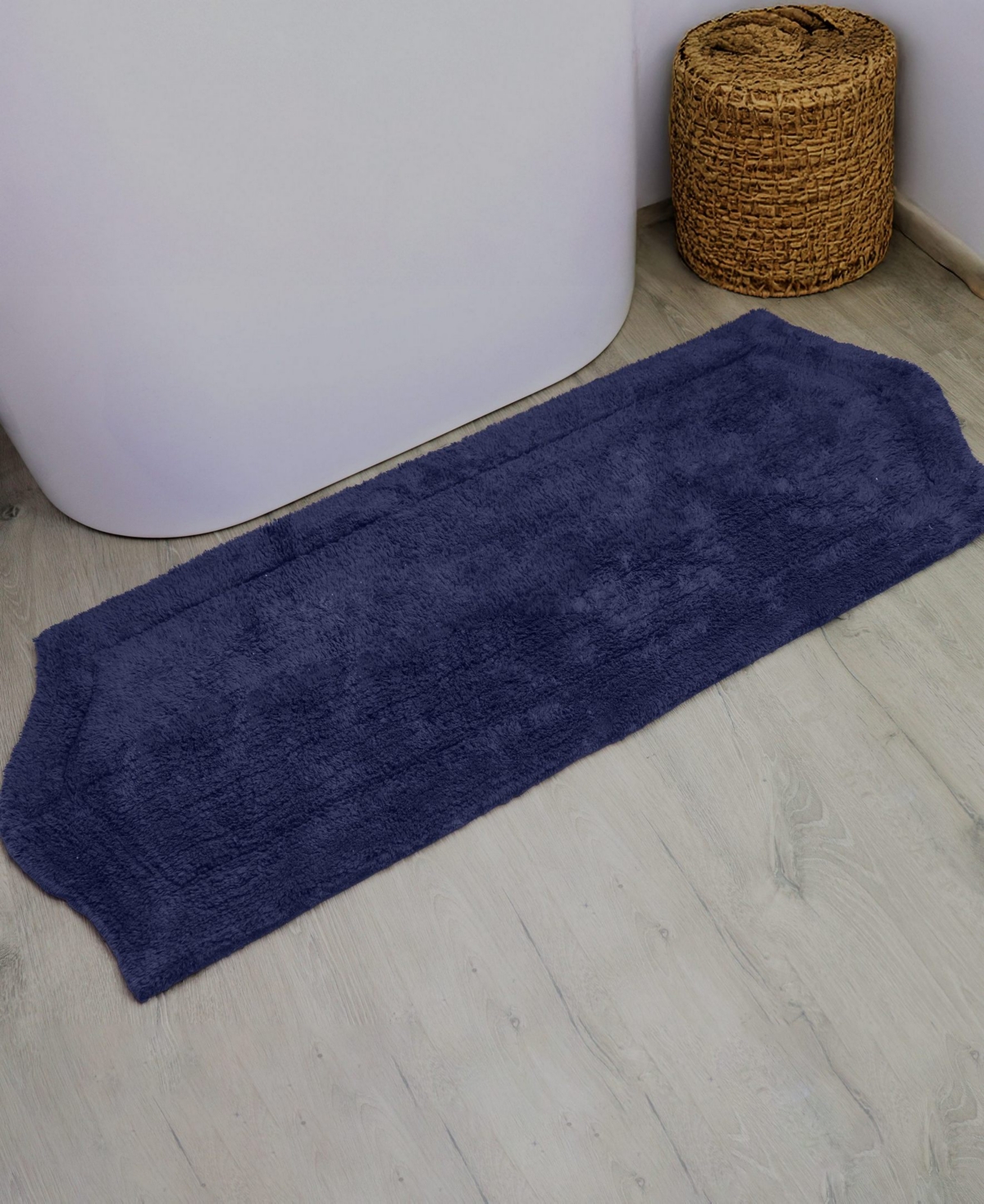Click here for Home Weavers Waterford Bath Rug  22 x 60 - Navy Bl... prices