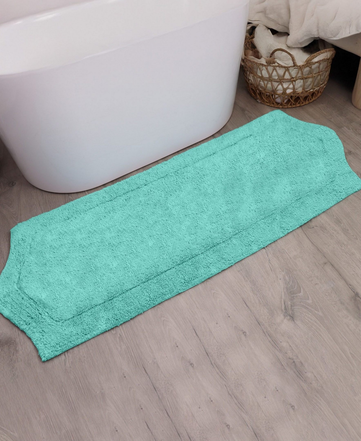 Click here for Home Weavers Waterford Bath Rug  22 x 60 - Turquoi... prices