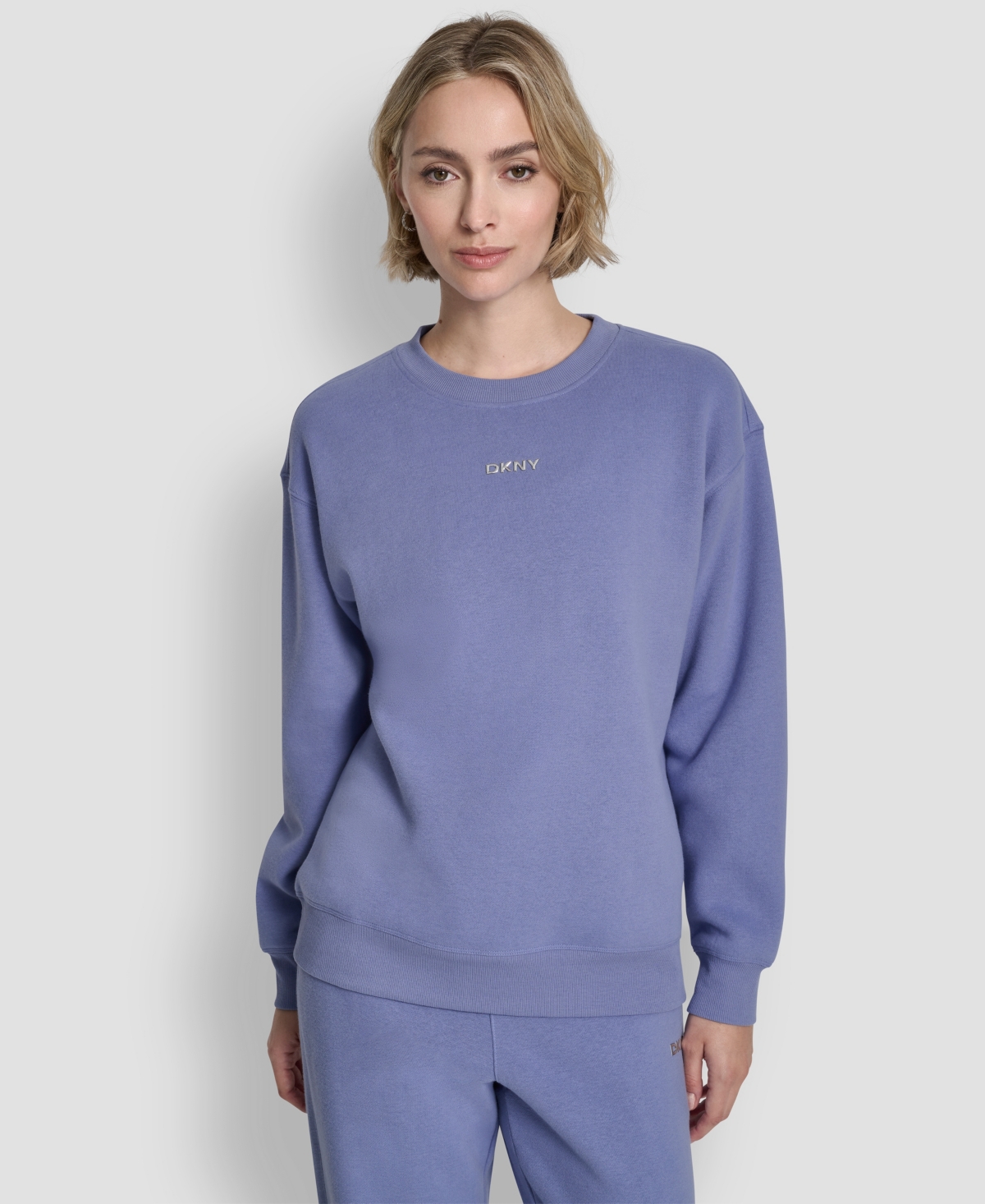 Click here for Dkny Sport Womens Metallic Crewneck Sweatshirt - B... prices
