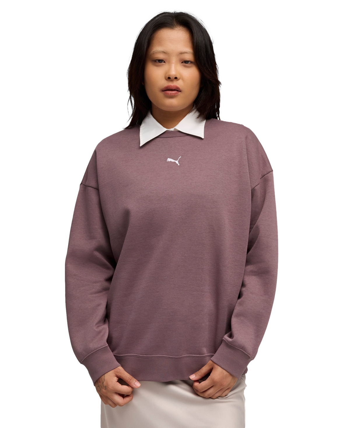 Click here for Puma Womens Essential Oversized Crew Fleece Sweats... prices