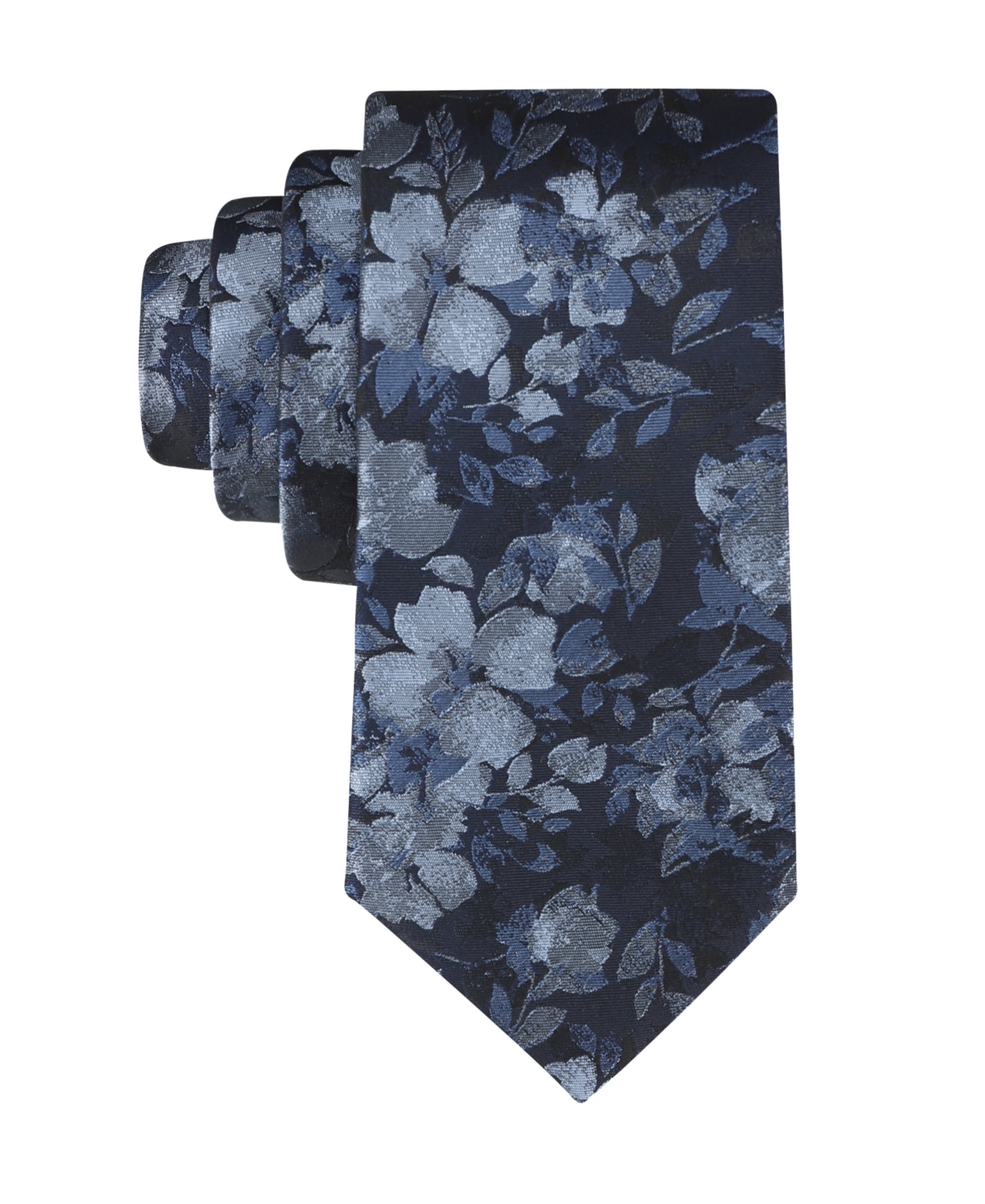 Click here for Calvin Klein Mens Yara Floral Tie - Navy prices