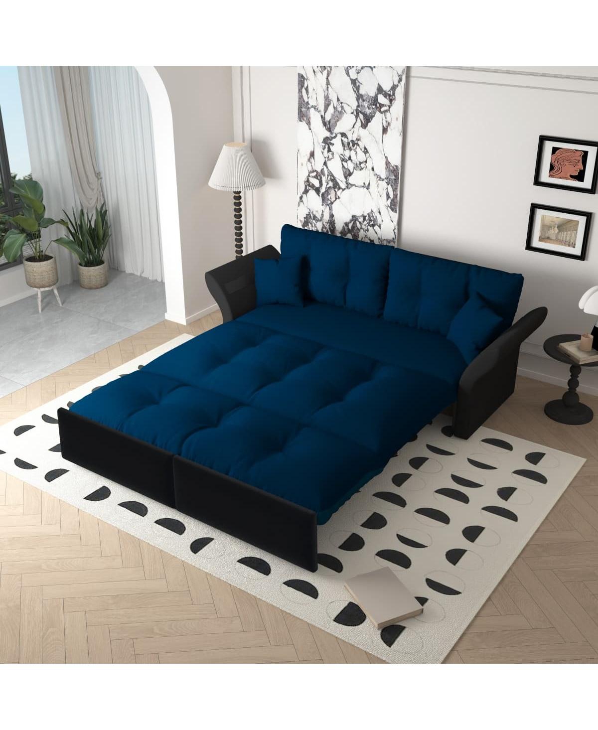 Click here for Maison Boucle 74.8 Queen Size Pull Out Sofa Bed  3... prices