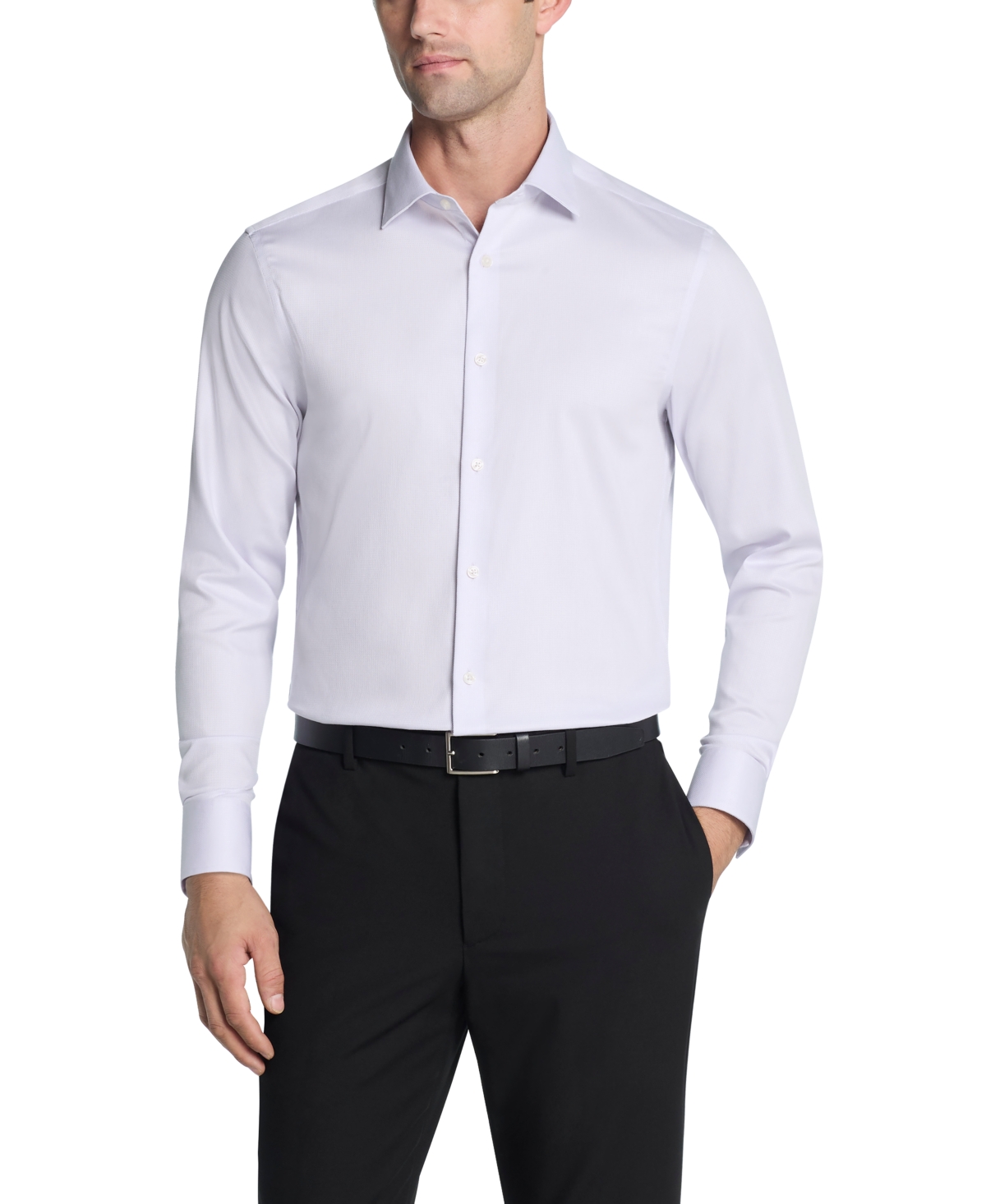 Click here for Calvin Klein Mens Slim-Fit Dress Shirt - Lavender prices