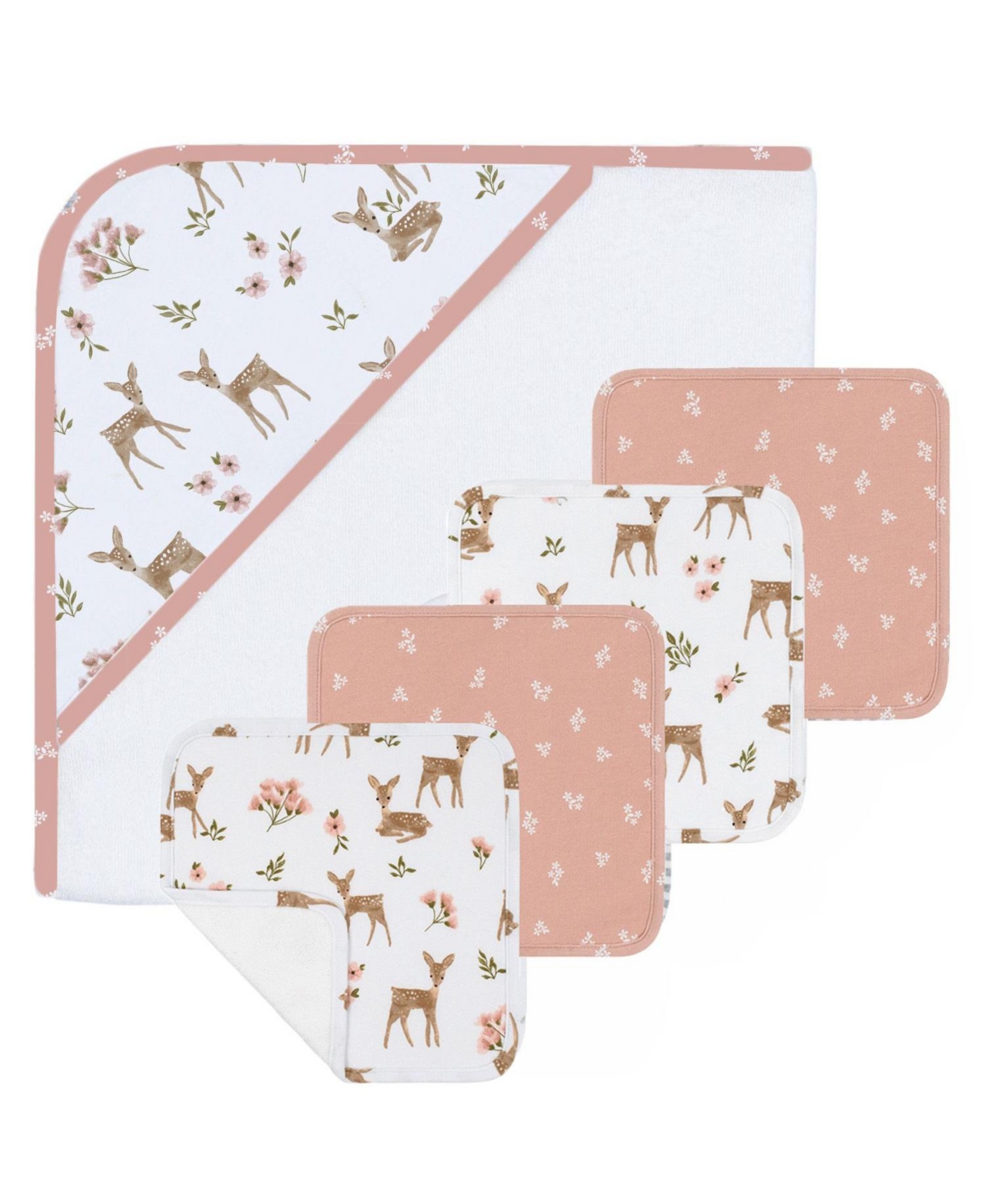 Click here for Living Textiles Infant 5pc cotton hooded towel and... prices