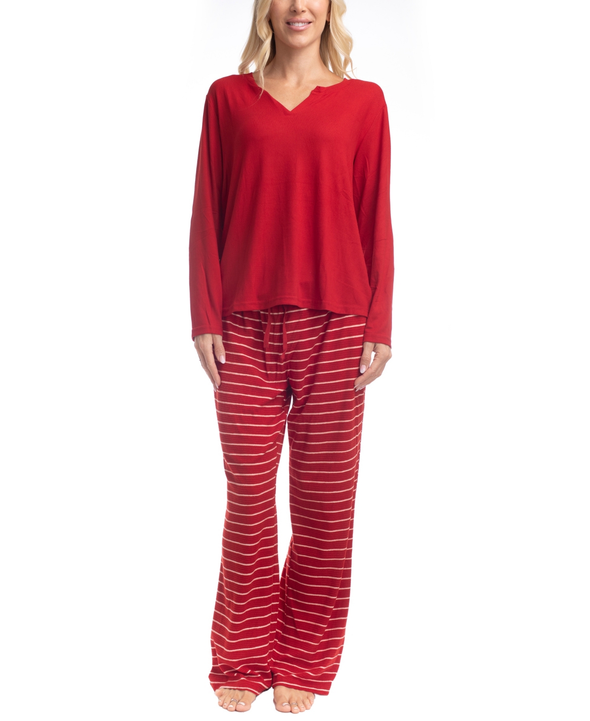 Click here for Goodnight Kiss Holiday Pop Up Pj Set - Red/stripe prices