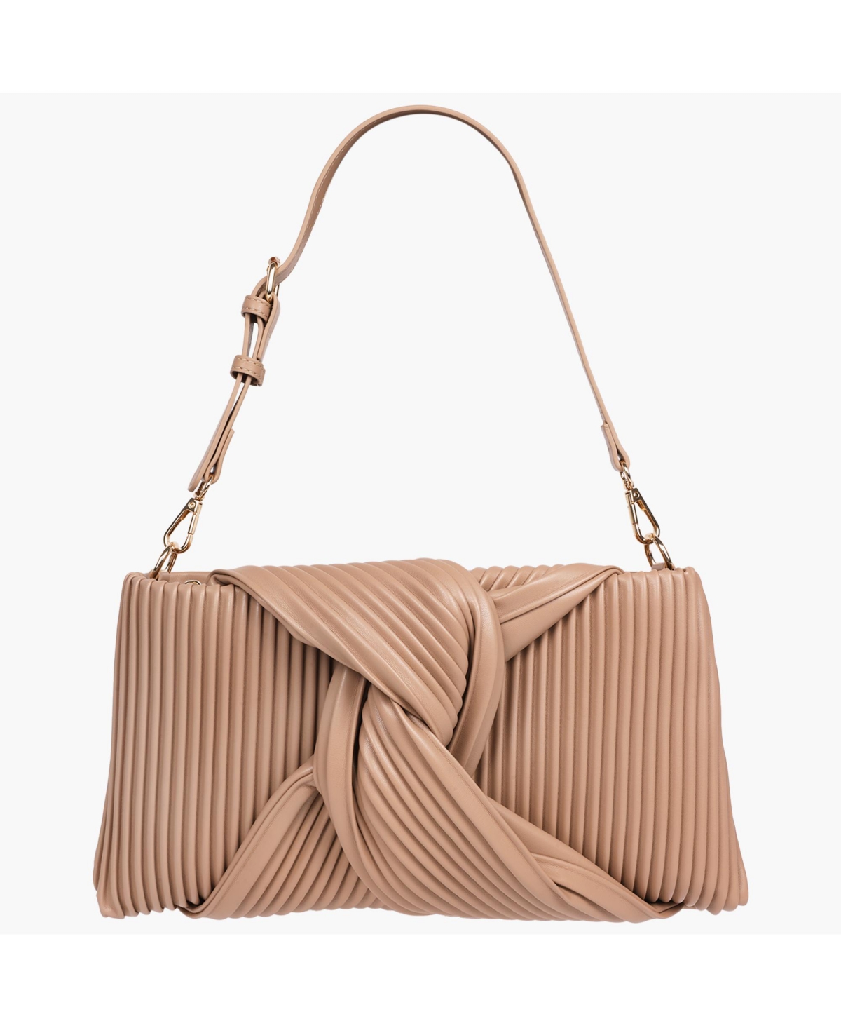 Click here for Jason Wu Pleated Knot Clutch with Shoulder Strap -... prices