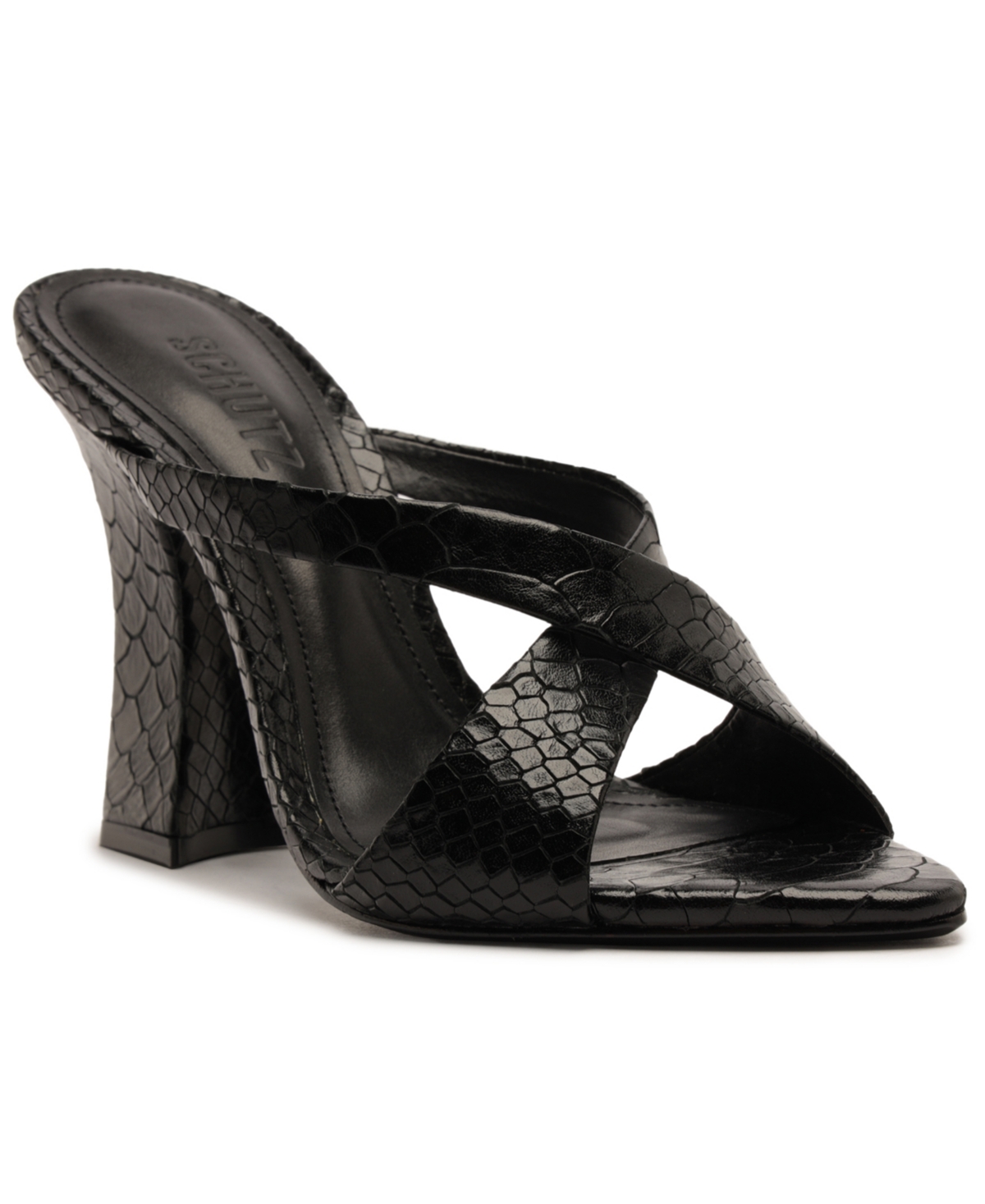 Click here for Schutz Women Glenda Slip-On Sandals - Black prices