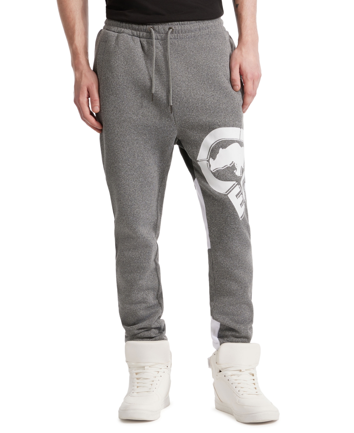 Click here for Ecko Unltd Mens Regular-Fit Rib Joggers - Marled G... prices