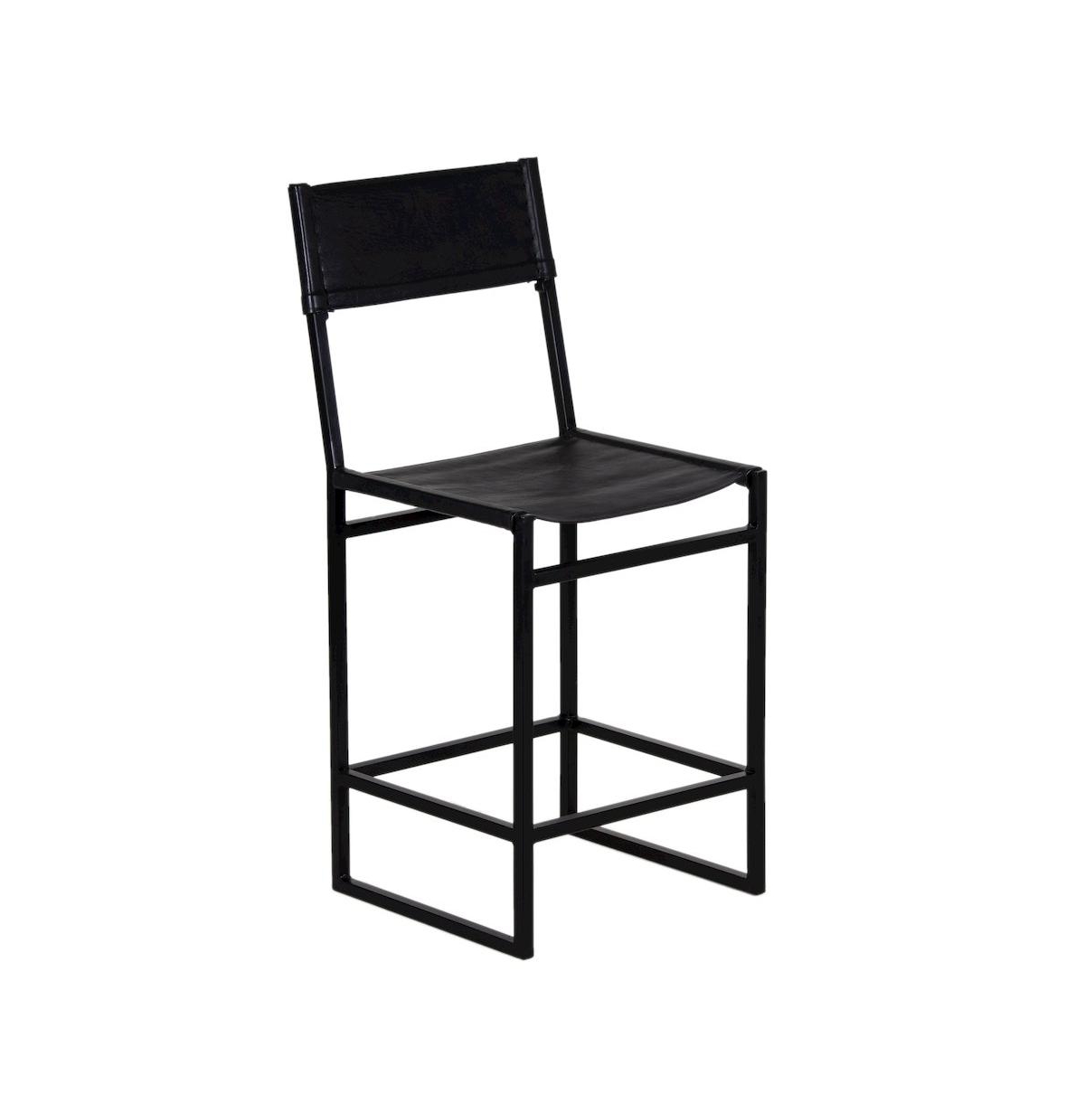 Click here for Remy Full-Grain Leather Bar Stool  Black prices