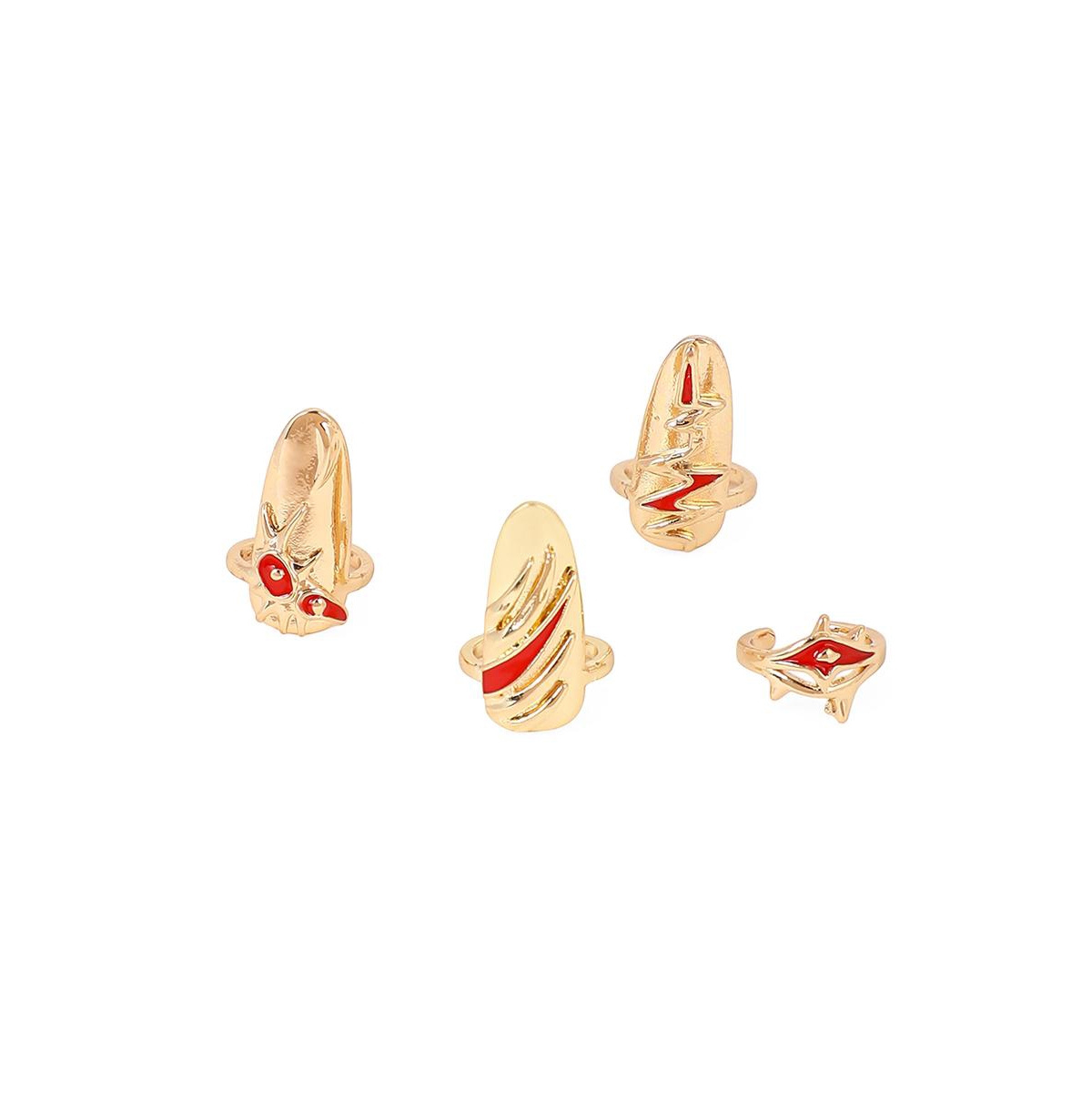Click here for Womens The Wonder-Woman Nail Rings - California Go... prices