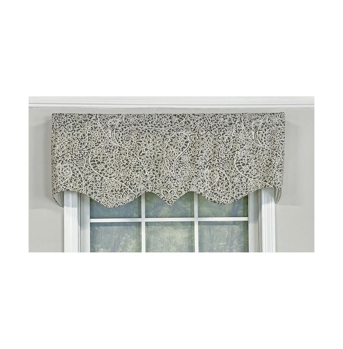 Click here for Rlf Home Stella Paisley Regal Valance Navy. 3"... prices