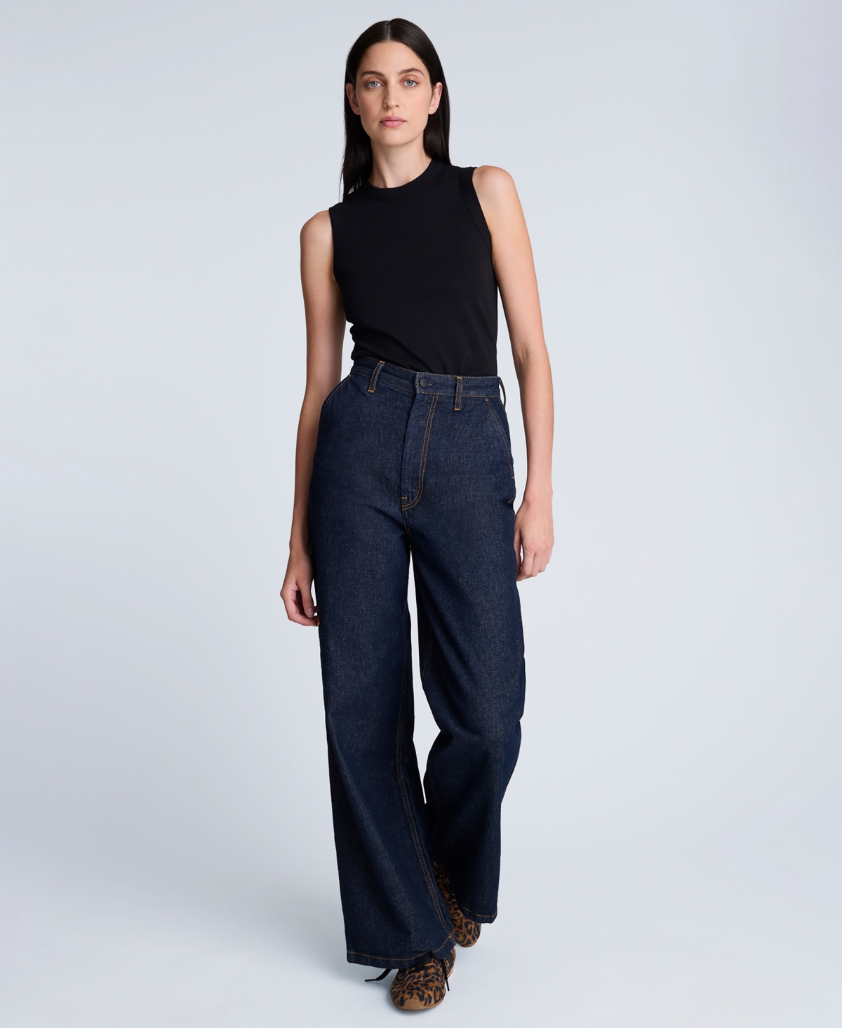 Click here for Kenneth Cole Womens Crewneck Tank Top - Black prices