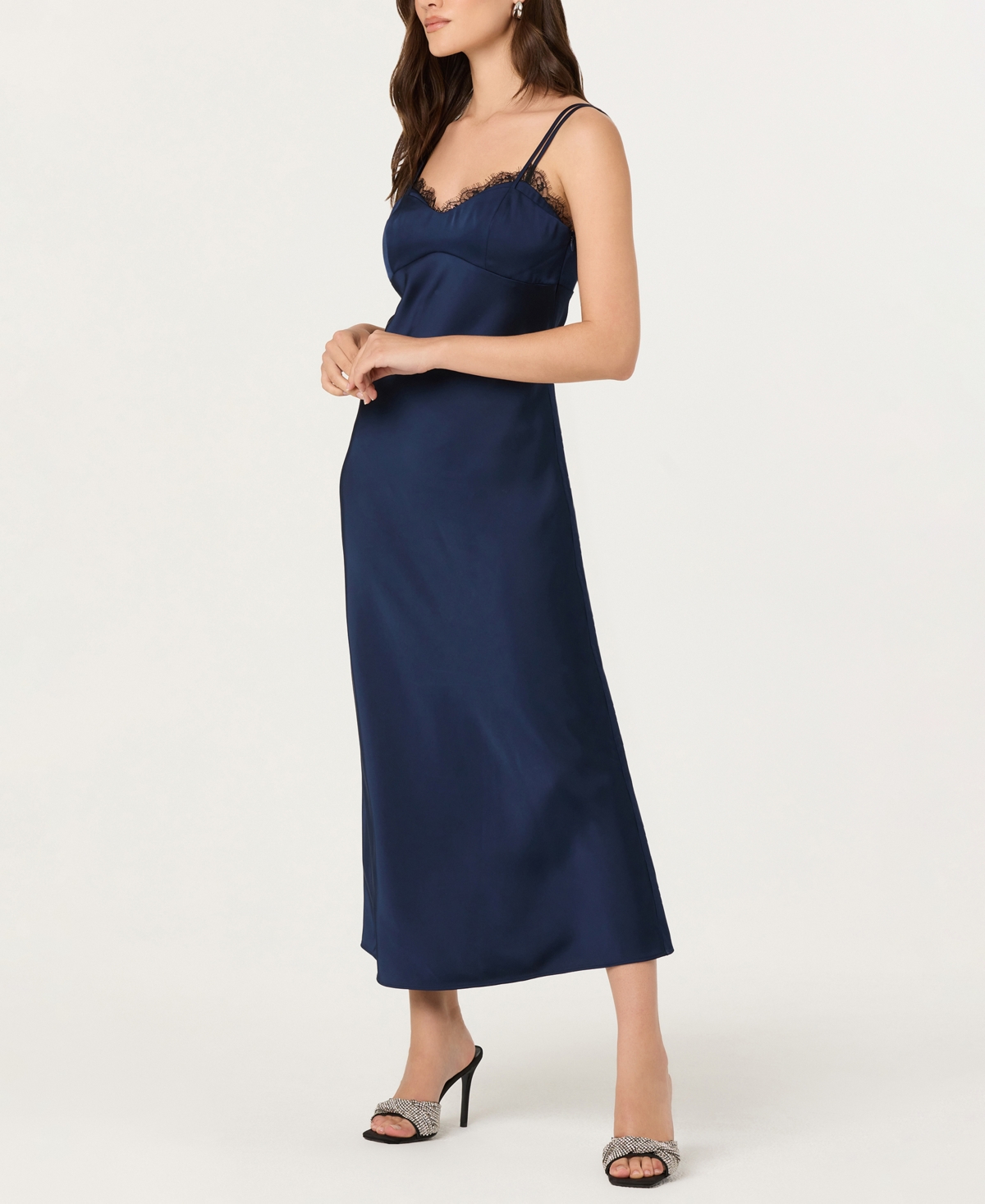 Click here for Astr the Label Womens Nevaeh Sweetheart Neck Midi... prices