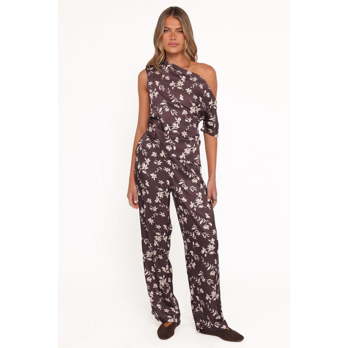 Click here for Petal and Pup Womens Romola Off Shoulder Top - Bro... prices