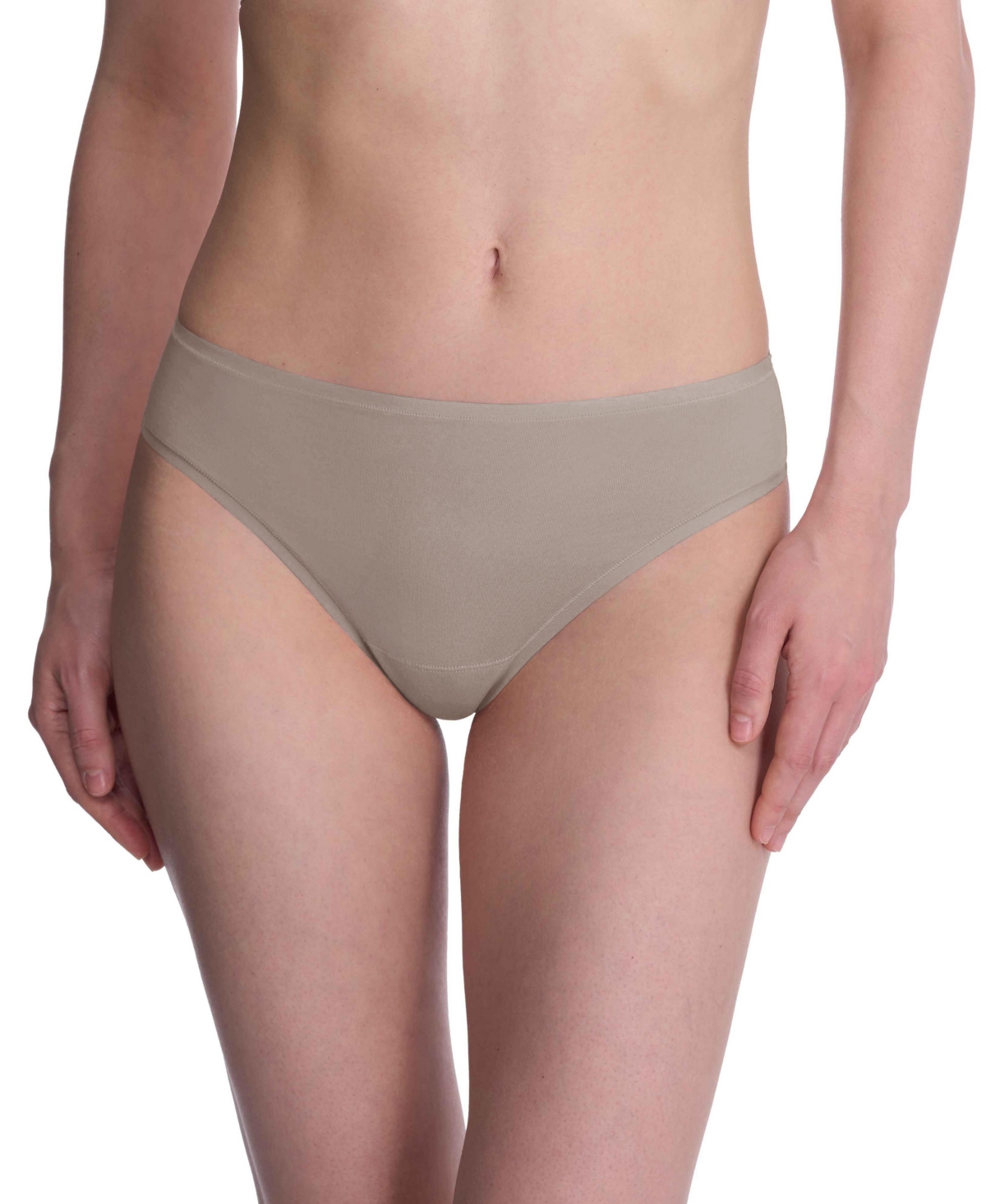 Click here for Natori Womens Bliss Bare Cotton Thong - Smoky prices