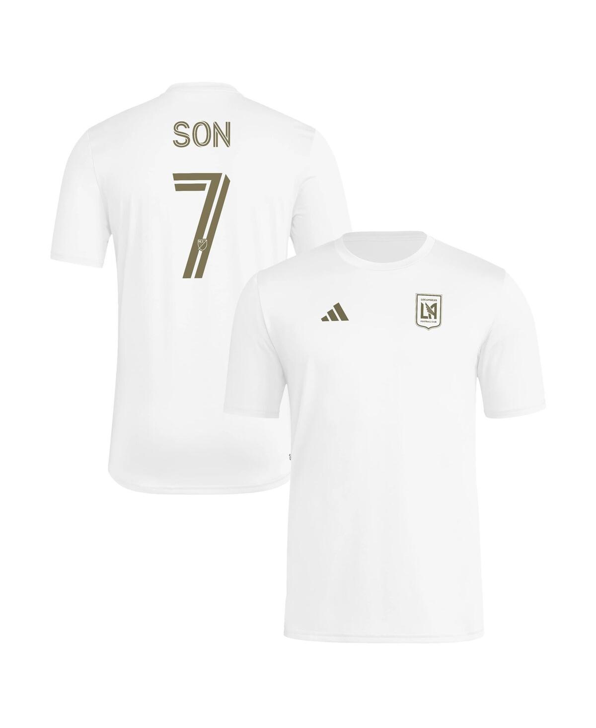 Click here for Adidas Mens Son Heung-Min White Lafc Pre-Game T-Sh... prices