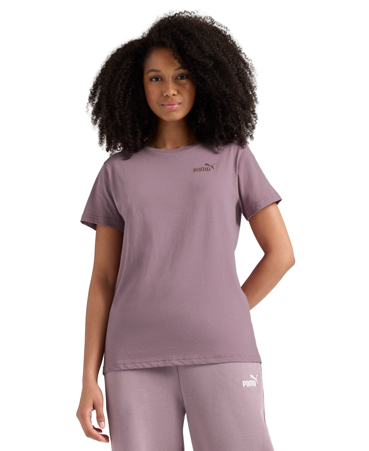 Click here for Puma Womens Essential Small Logo T-Shirt - Plum Ja... prices