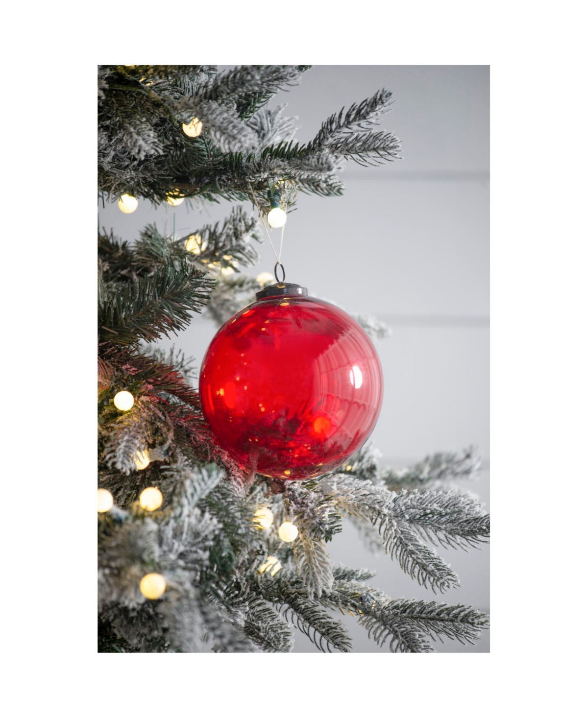 Click here for Streamdale 6" Red Glass Ornament Decorative H... prices