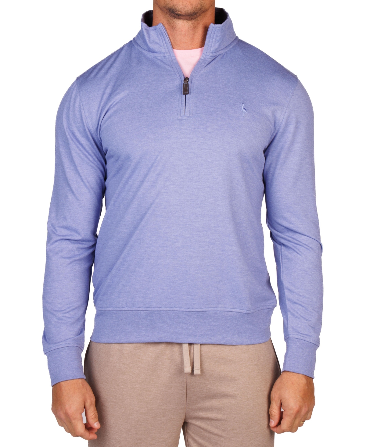 Click here for TailorByrd Mens Fine French Terry Quarter Zip - Bl... prices