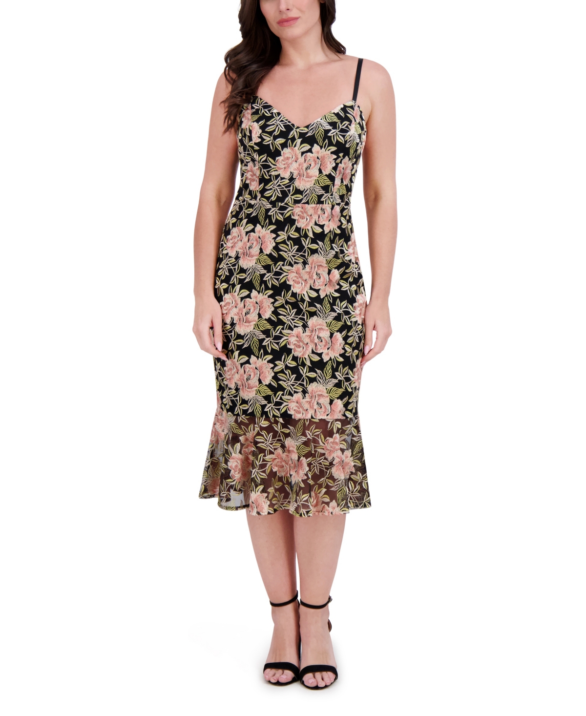 Click here for Siena Womens Sleeveless Sweetheart Neck Midi Dress... prices