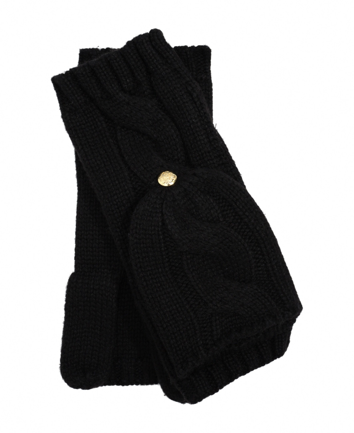 Click here for Lauren Ralph Lauren Cable Pop-Top Glove - Black/bl... prices