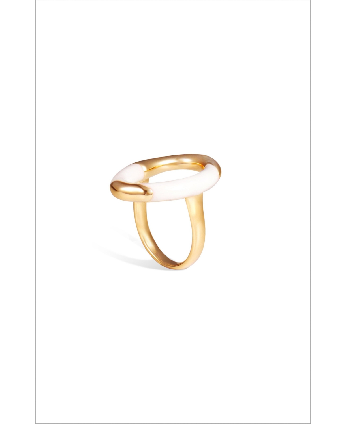 Click here for Retro Chic Time Ripples Round Ring - White  gold prices