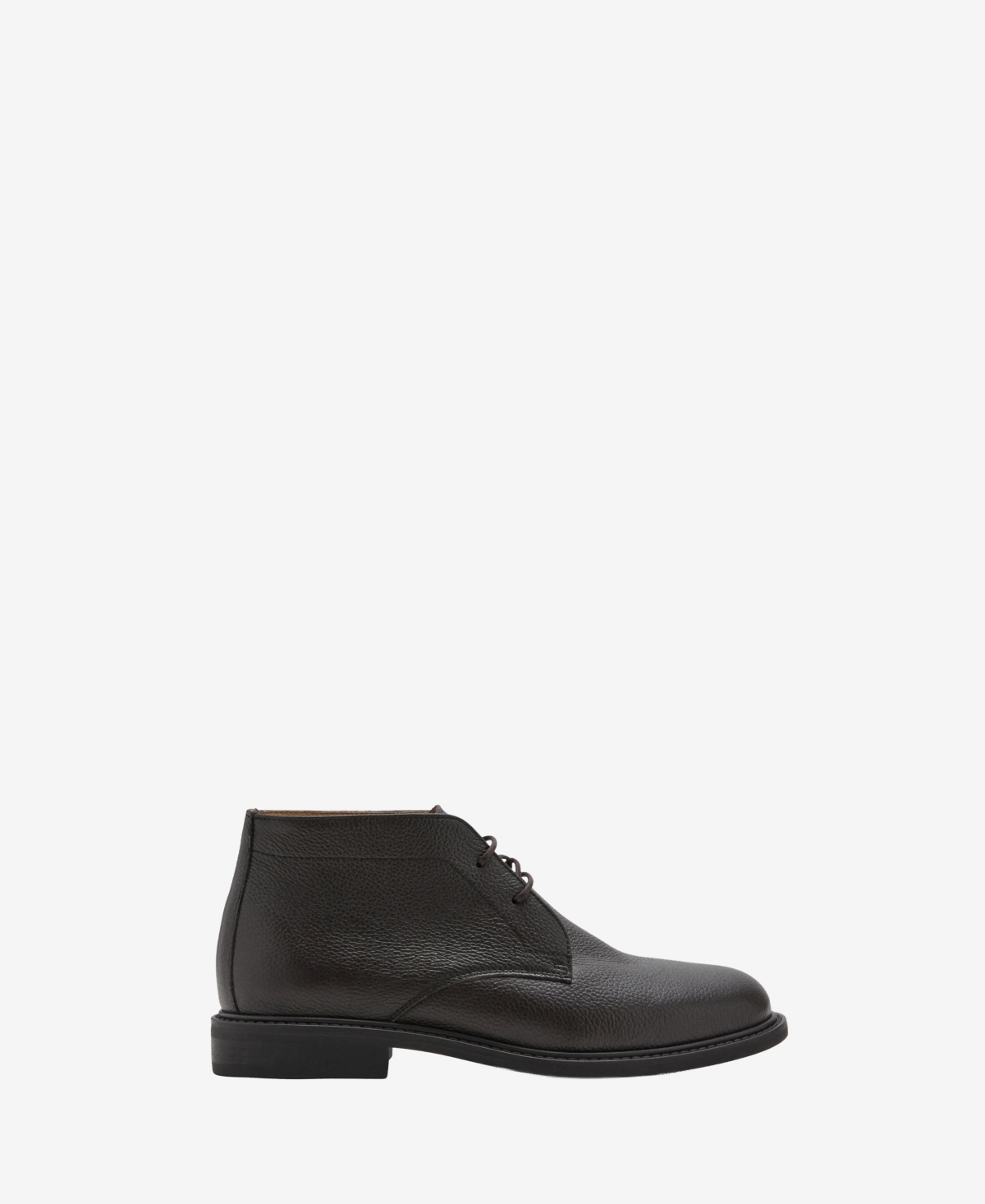 Click here for Mango Mens Lace-Up Leather Ankle Boots - Chocolate prices