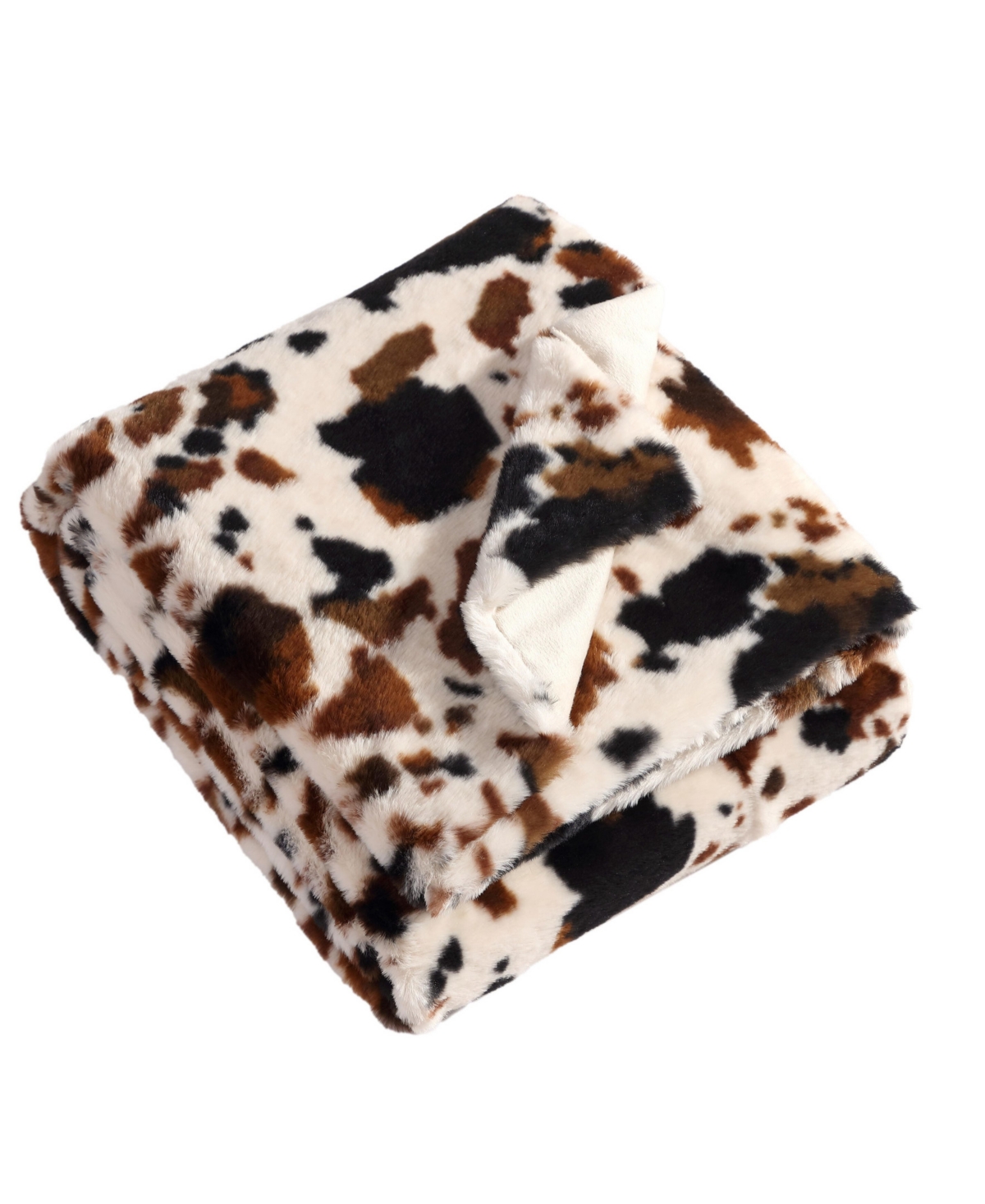 Click here for Wrangler Spotted Cow Faux Rabbit Fur Throw  50 x 7... prices