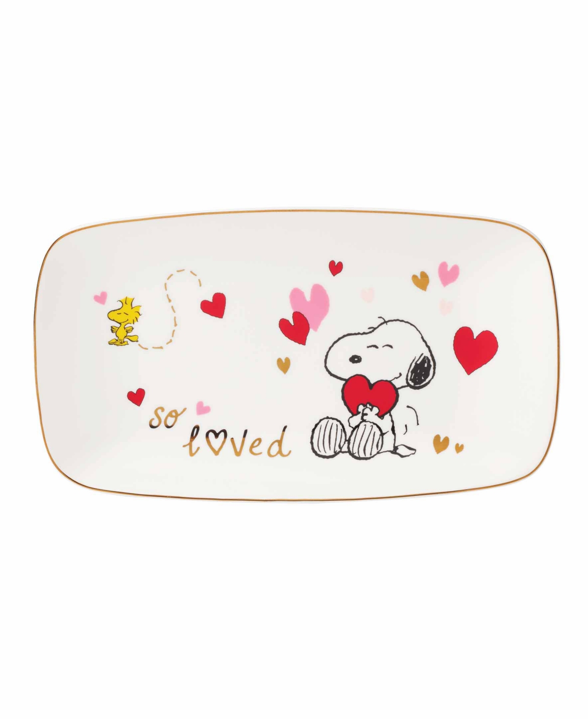 Click here for Lenox Snoopy Valentines Day Hors doeuvres Tray - W... prices